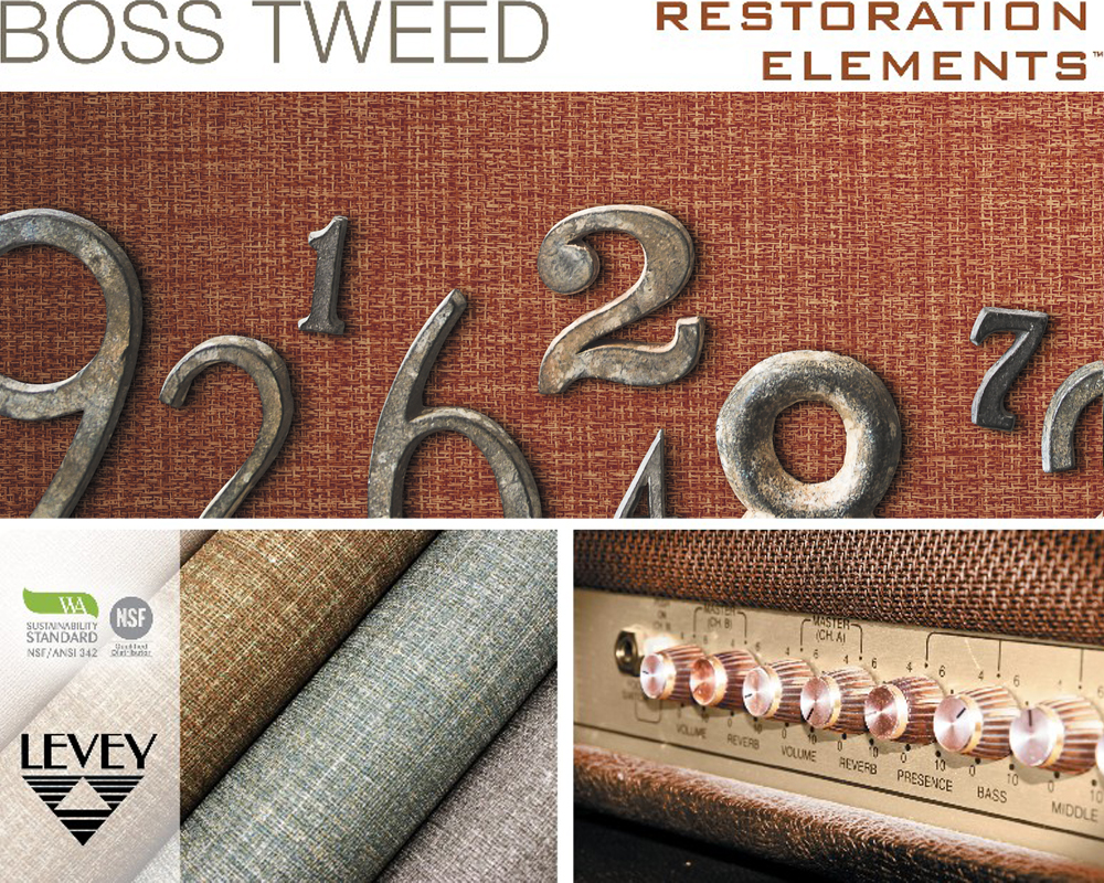 Boss Tweed Wallcovering: The perfect foil to metal and concrete - LEVEY ...